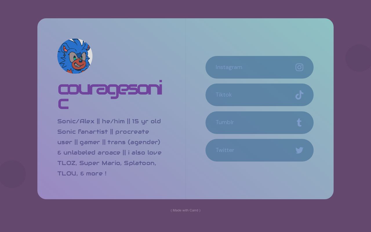 couragesonic’s carrd